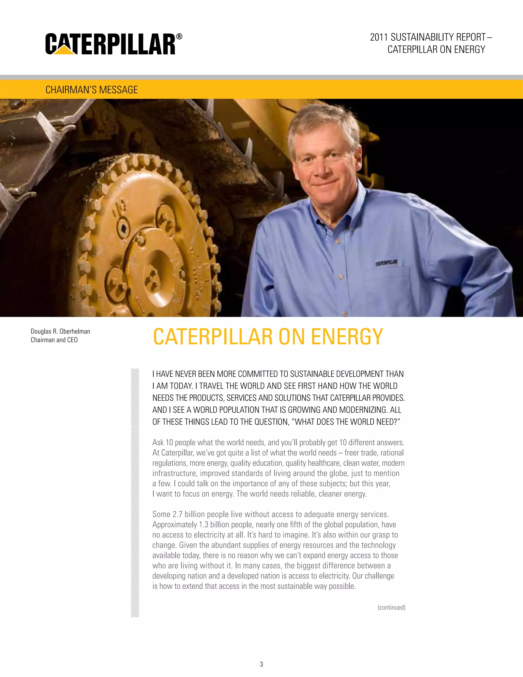 Caterpillar_Sustainability Report_2011 | PDF