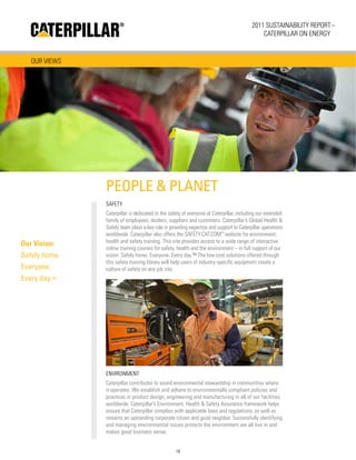 Caterpillar_Sustainability Report_2011 | PDF