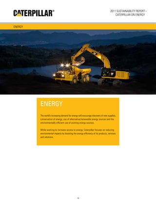 Caterpillar_Sustainability Report_2011 | PDF