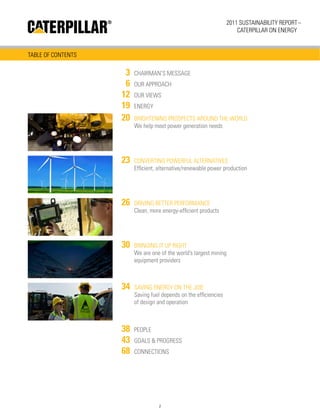 Caterpillar_Sustainability Report_2011 | PDF