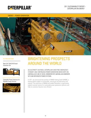 Caterpillar_Sustainability Report_2011 | PDF
