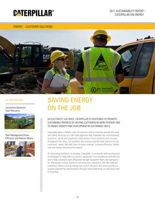Caterpillar_Sustainability Report_2011 | PDF