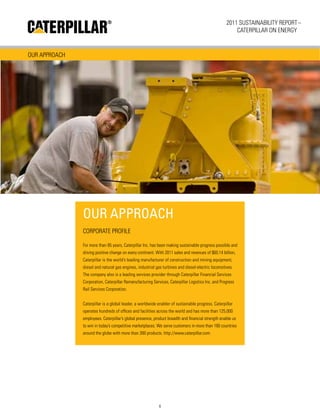 Caterpillar_Sustainability Report_2011 | PDF