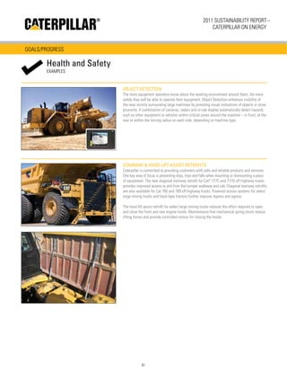 Caterpillar_Sustainability Report_2011 | PDF
