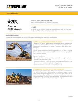 Caterpillar_Sustainability Report_2011 | PDF