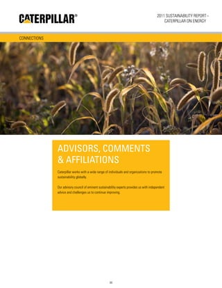 Caterpillar_Sustainability Report_2011 | PDF