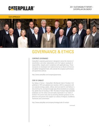 Caterpillar_Sustainability Report_2011 | PDF