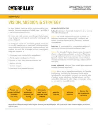 Caterpillar_Sustainability Report_2011 | PDF