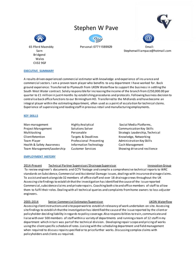 STEPHEN W PACE CV 2015 | DOCX