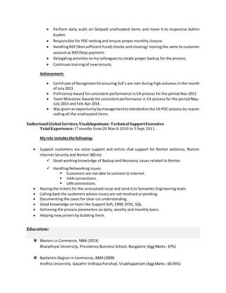 Resume-santosh | DOCX | IT and Internet Support | Internet