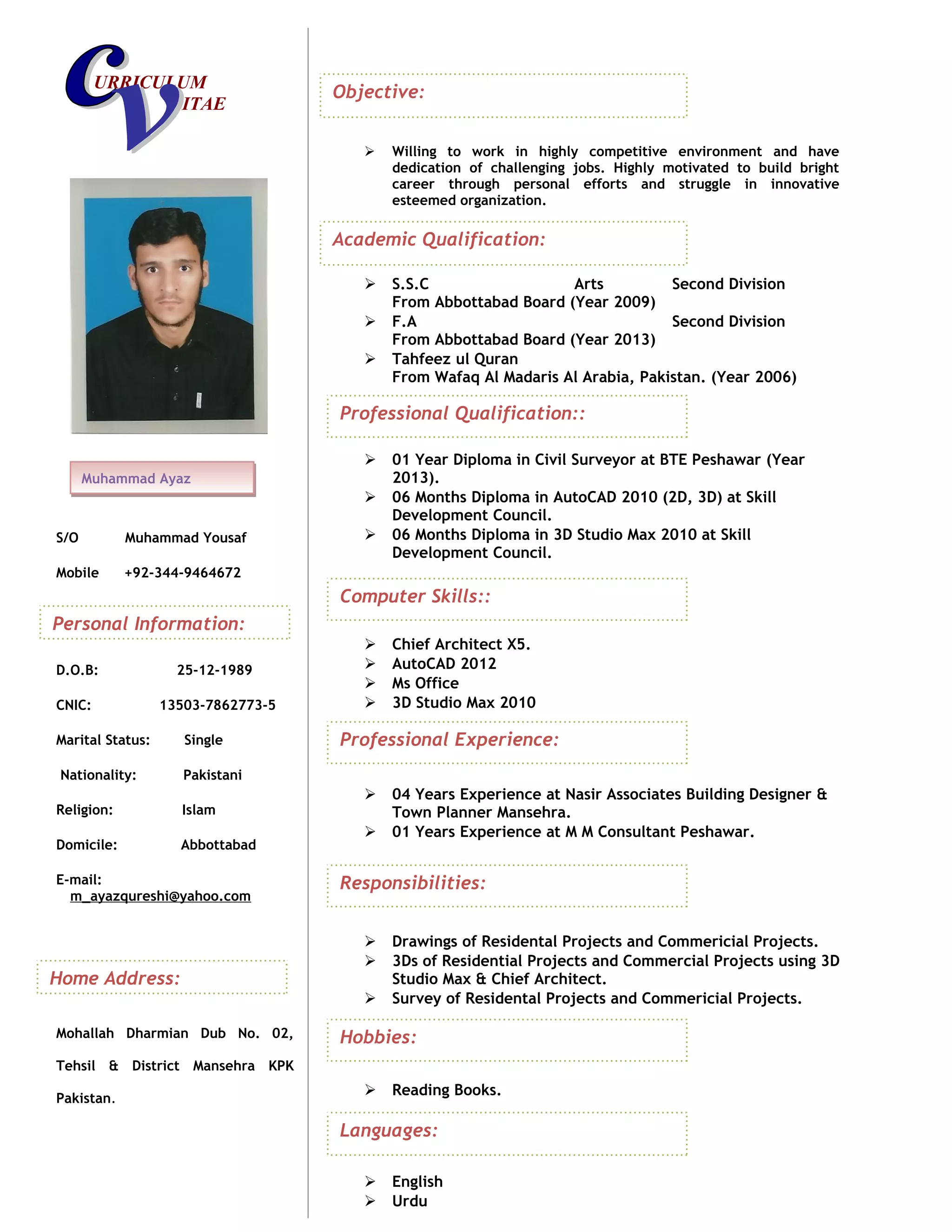 Ayaz cv | DOC