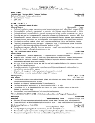 Resume 2016 | DOC | Sales | Business