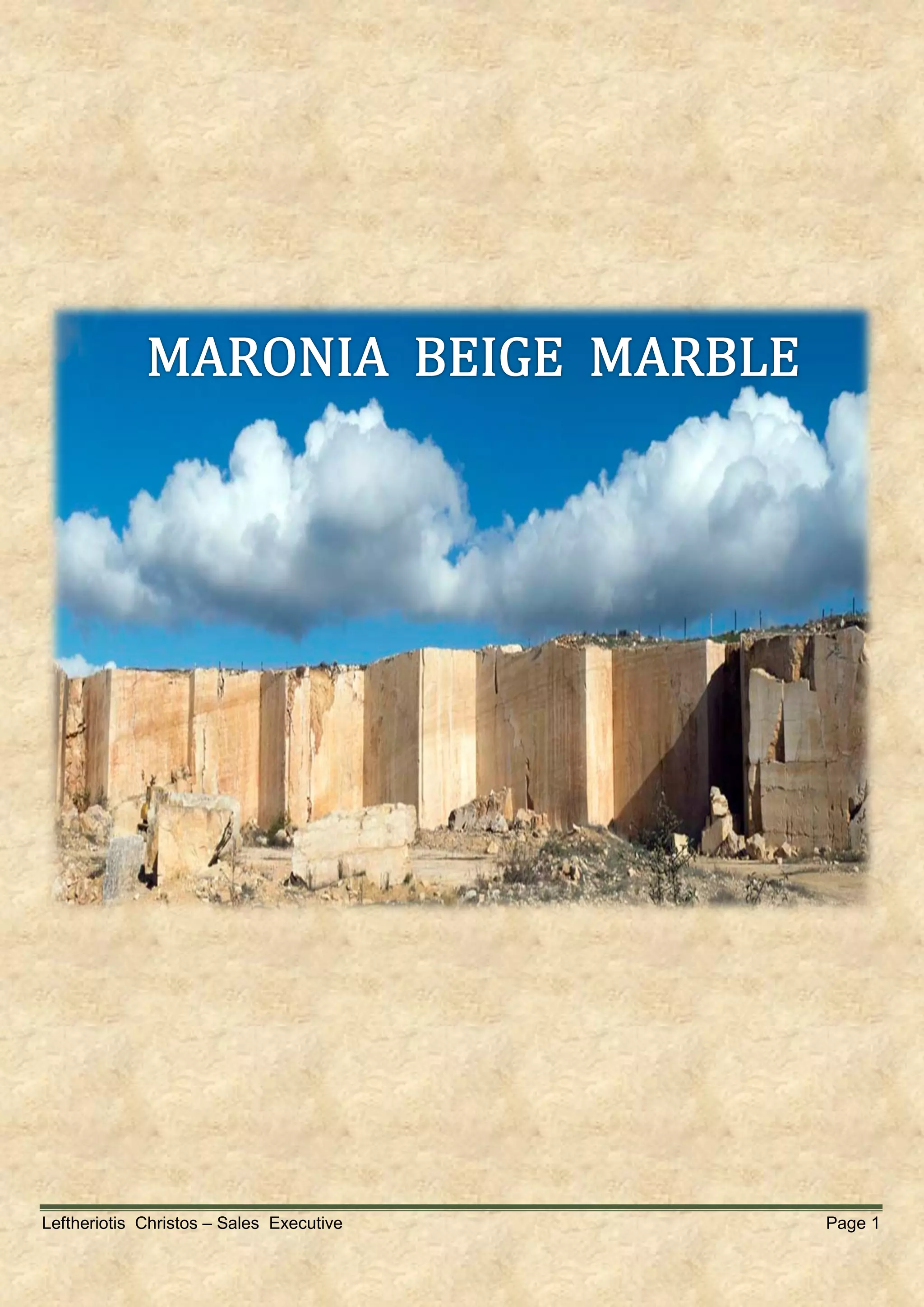 MARONIA BEIGE MARBLE | PDF