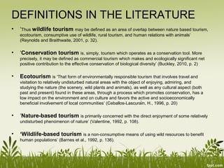 Kayla Boyes Wildlife Conservation Tourism | PPT