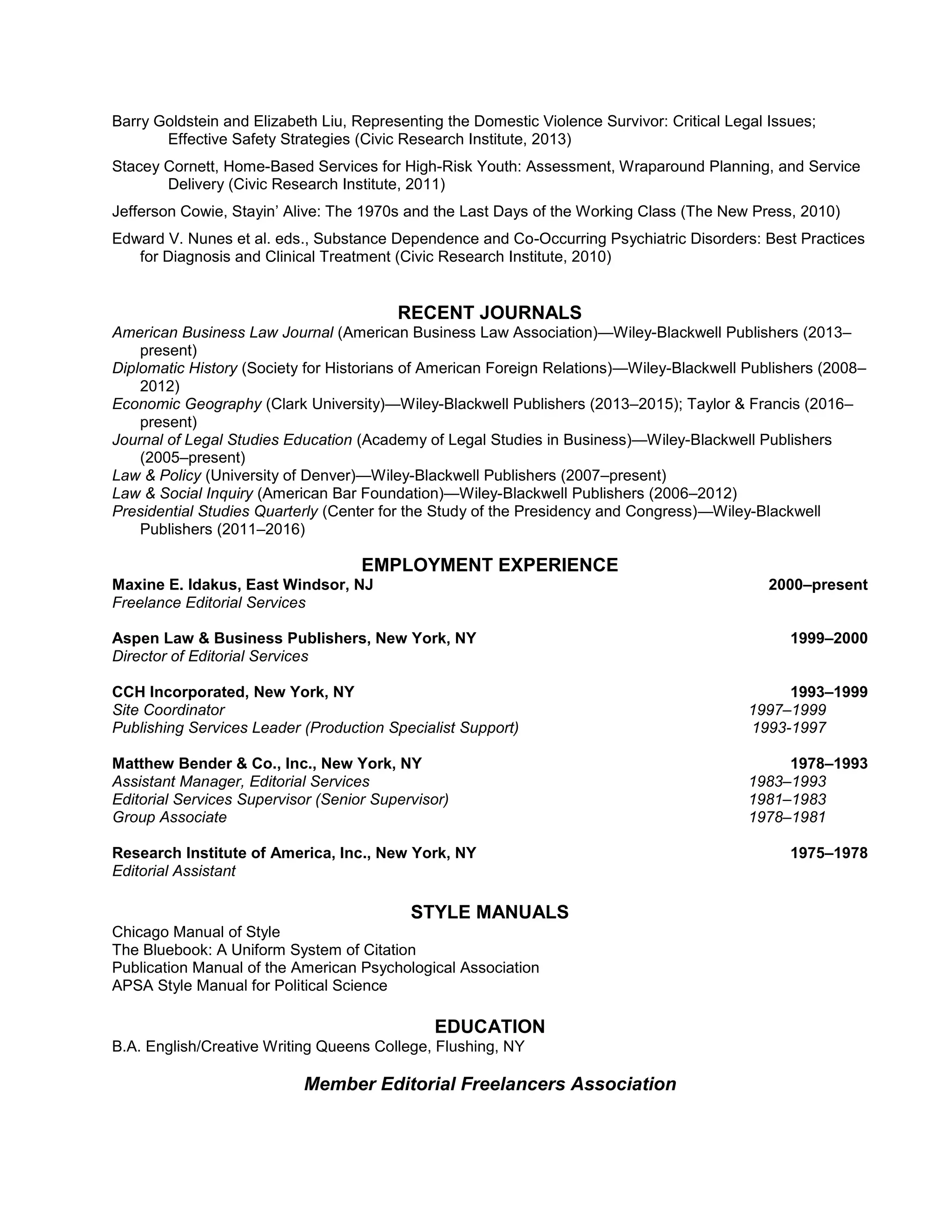 Freelance Resume for LinkedIn | PDF | Mental Health | Diseases and Conditions