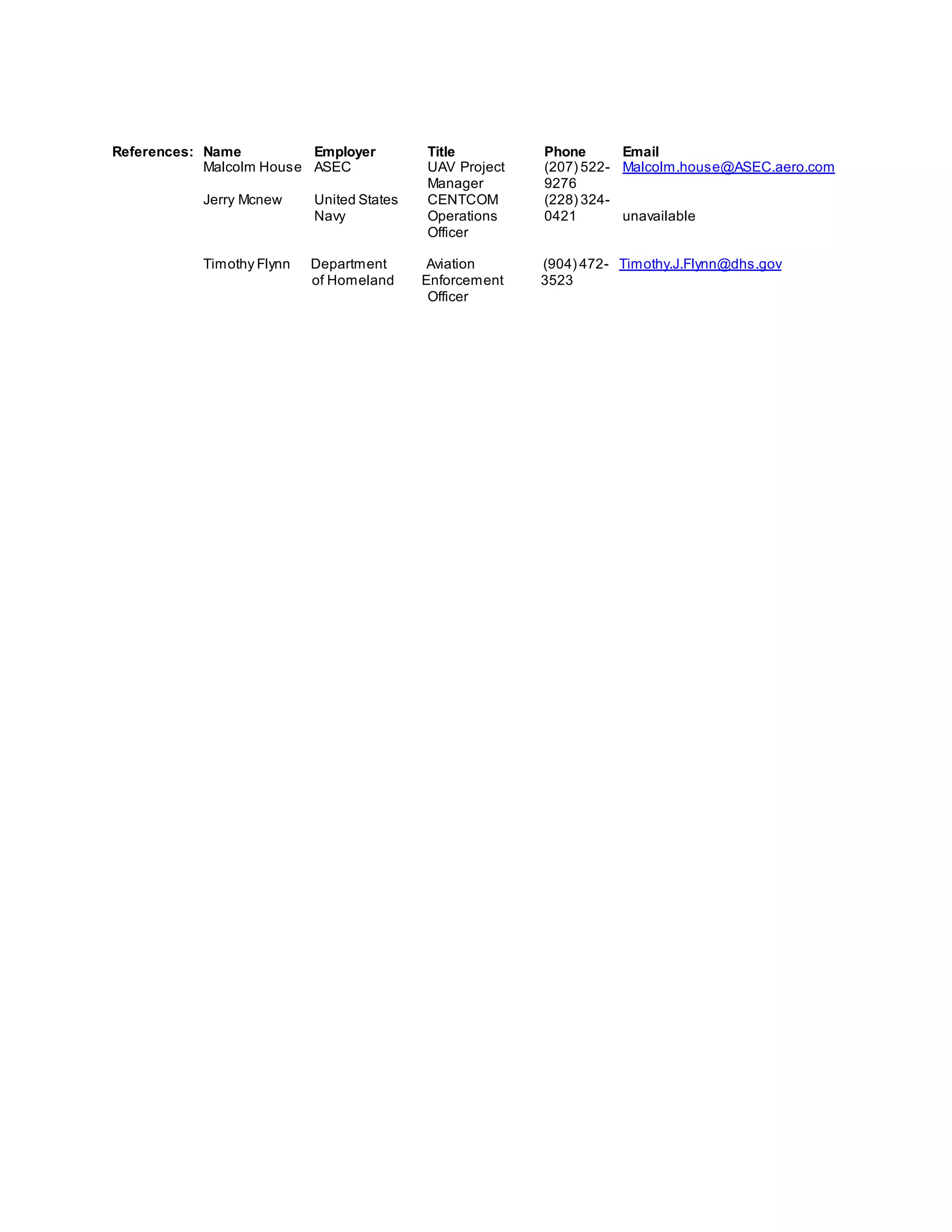 military resume | DOCX