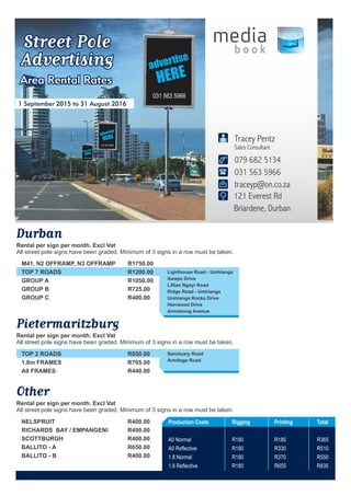 OUTDOOR ADVERTISING BROCHURE AND RATE CARD | PDF