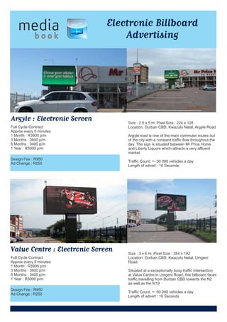 OUTDOOR ADVERTISING BROCHURE AND RATE CARD | PDF