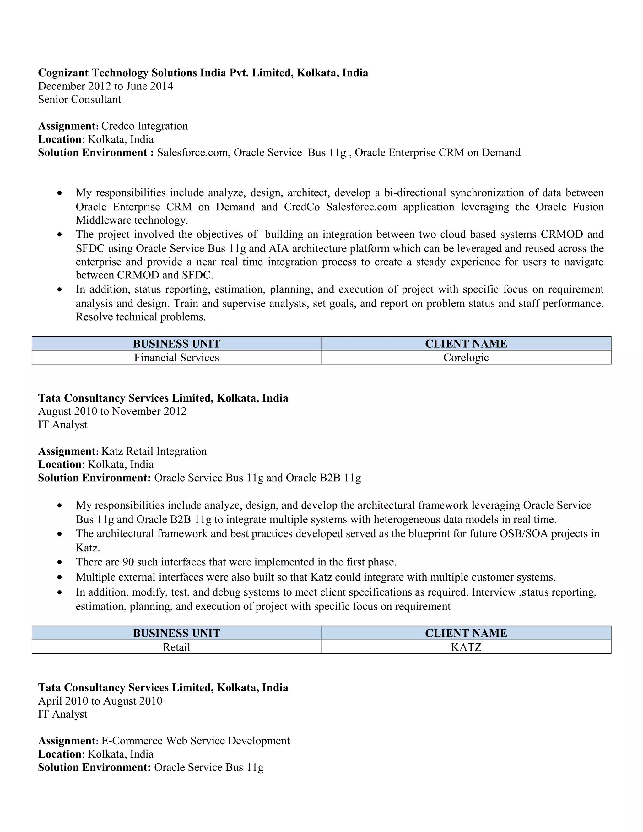 Shankhadeep_Bhattacharya_Cognizant_Resume | DOC