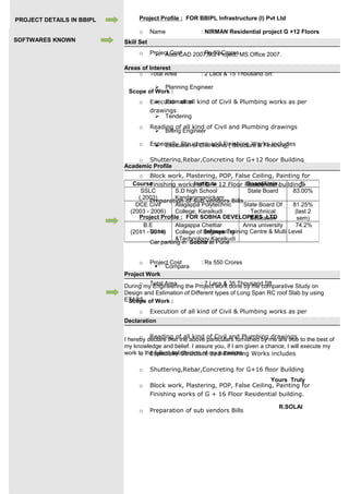 Solai_Resume _As on 29th Aug 15 | PDF