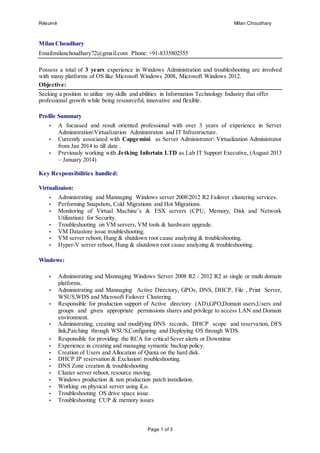 Resume | DOCX | IT and Internet Support | Internet