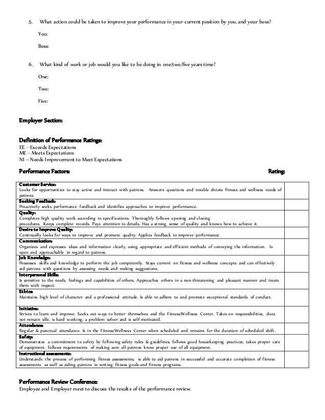 lab tech performance review fall 2011