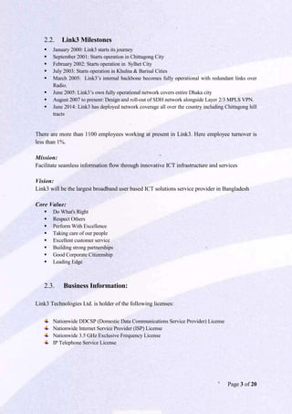 Organizational Behavioral practice in Link3 technologies ltd | PDF