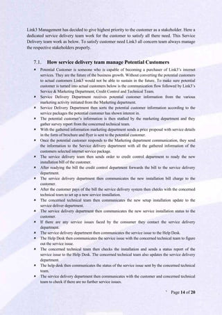 Organizational Behavioral practice in Link3 technologies ltd | PDF