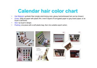 HAIR COLOR CHART CATALOGE.ppt