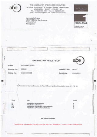 abe certificate | PDF