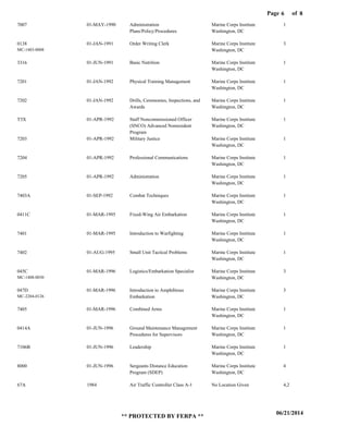 Joint Service Transcripts - David Winchester | PDF