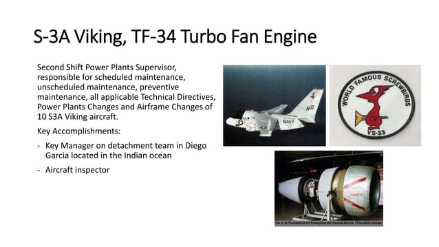 S-3A Viking, TF-34 Turbo Fan Engine | PPT