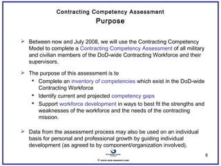 Competency-based Management for the DoD-wide Contracting Community | PPT
