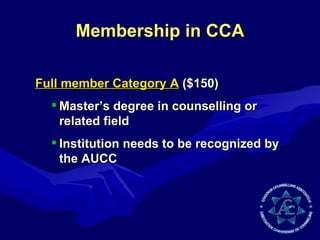 Cca Presentation Revision 6 30 4 07 | PPT