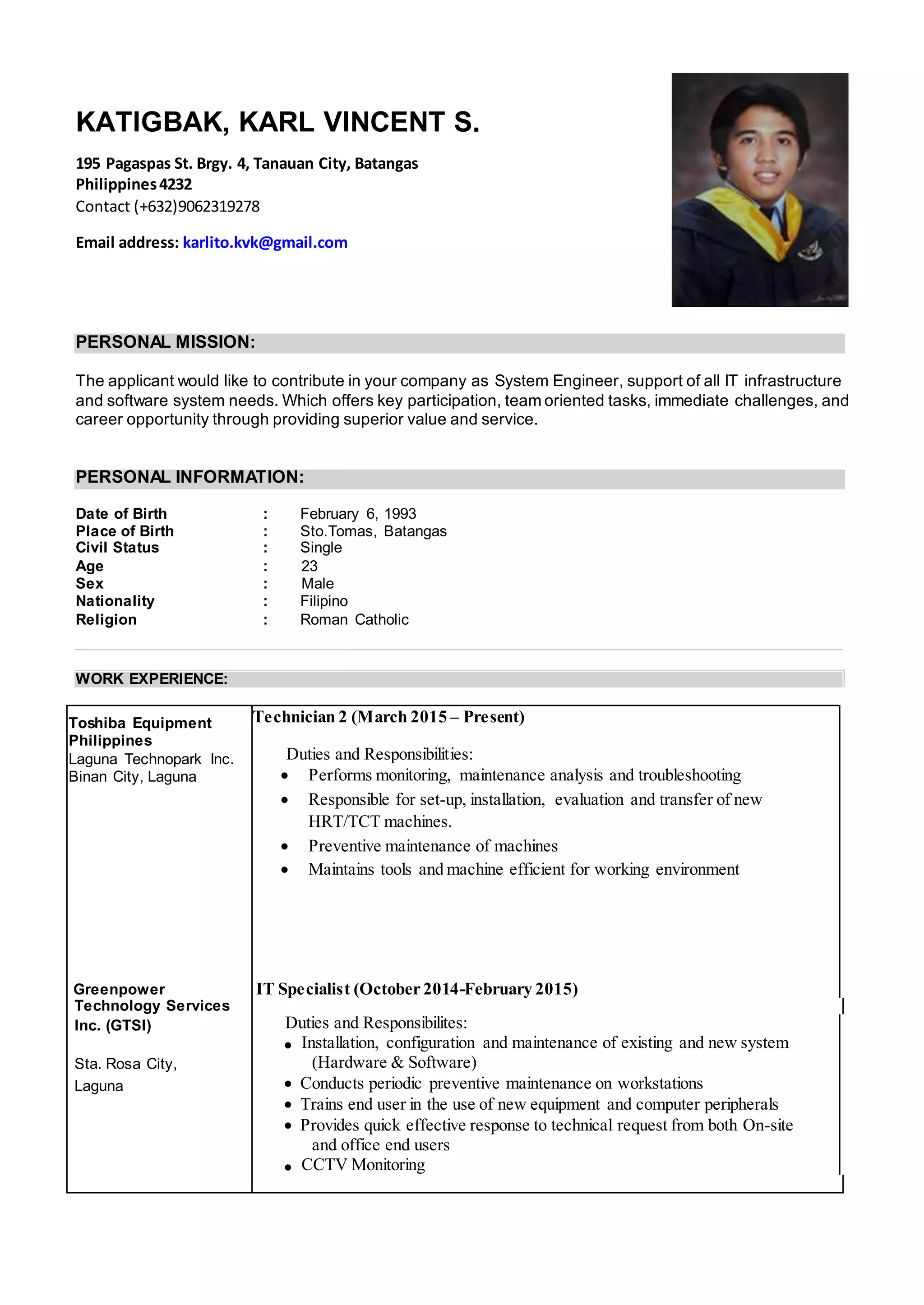 KatigbakKarlResume2 | DOCX