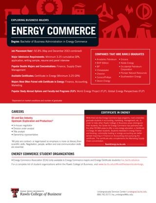 Energy Commerce Classes | PDF