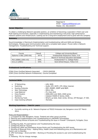 Nagaraja B_CV | DOC