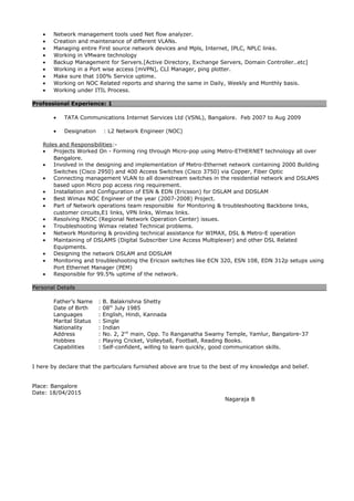 Nagaraja B_CV | DOC