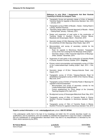 Patrick Makula CV | PDF