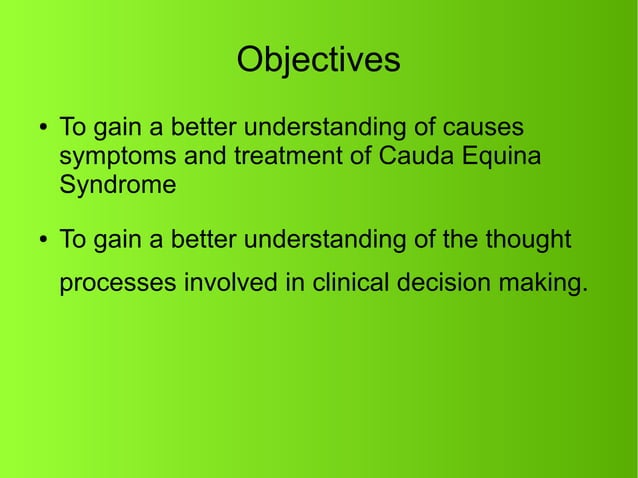 Cauda equina | PPT