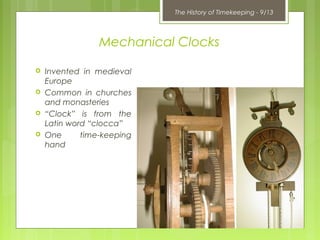 The History of Timekeeping | PPT