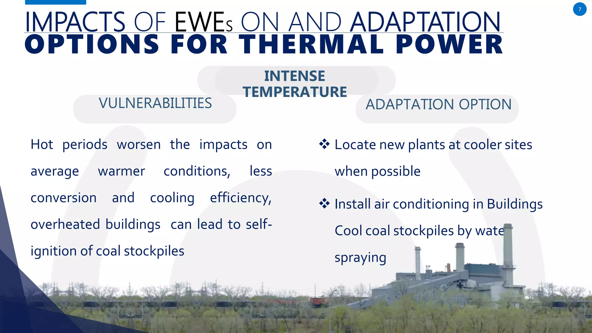 Climate change adaptation in energy sector | PPTX | Power and Energy ...