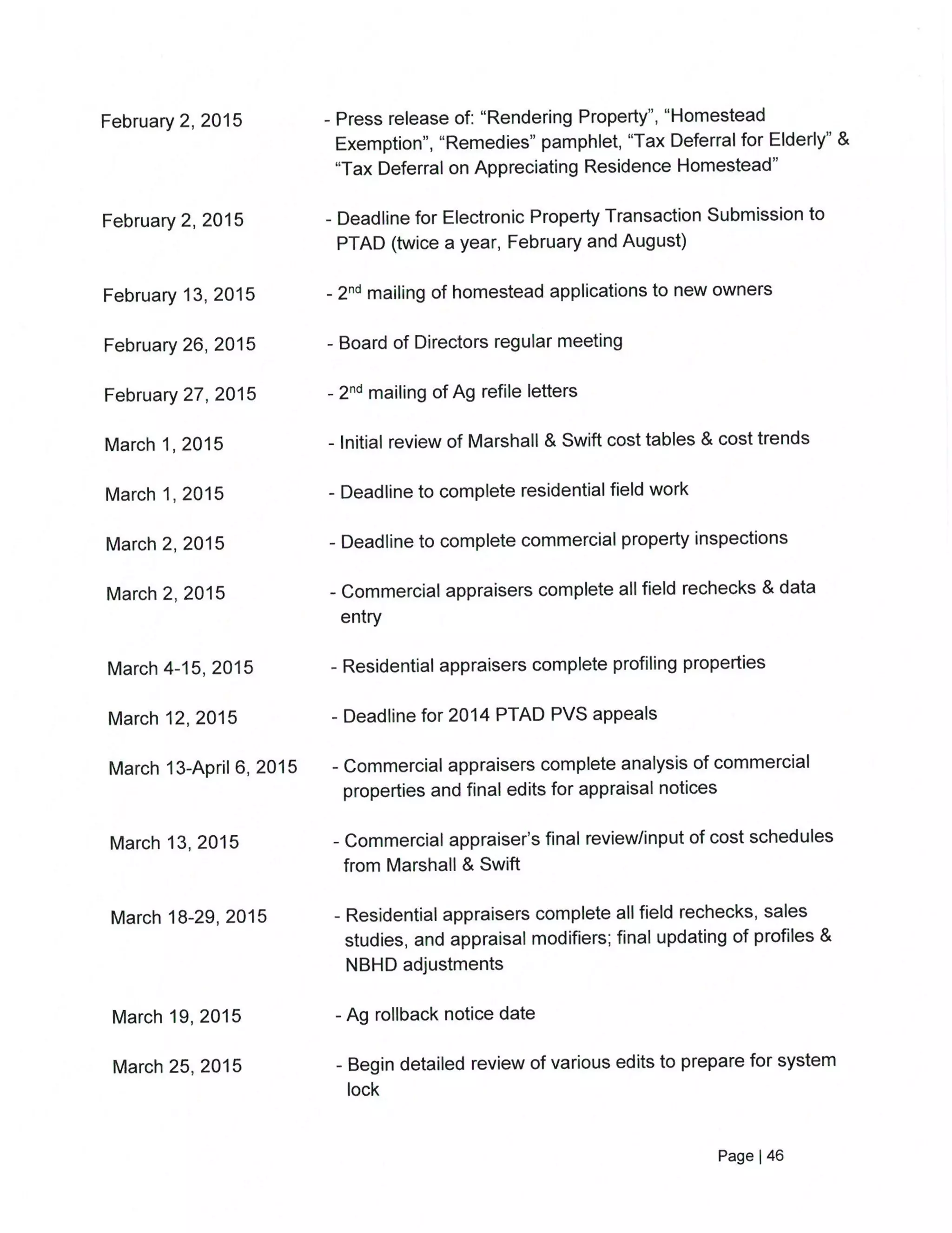 Collincad central appraisal district reappraisal plan 2015-2016 | PDF
