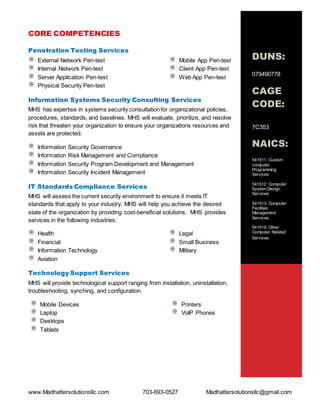 Capability Statment | DOCX | Computing | Technology & Computing