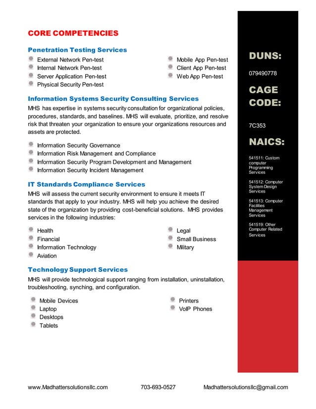 Capability Statment | DOCX | Computing | Technology & Computing