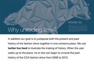 Cca fashion show documentation | PPT