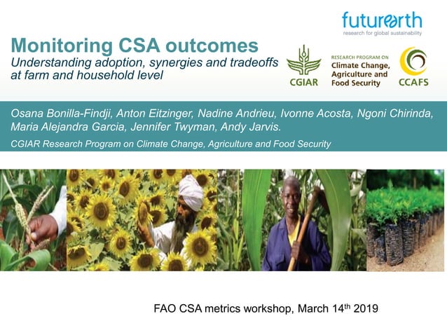 Monitoring CSA outcomes | PPT