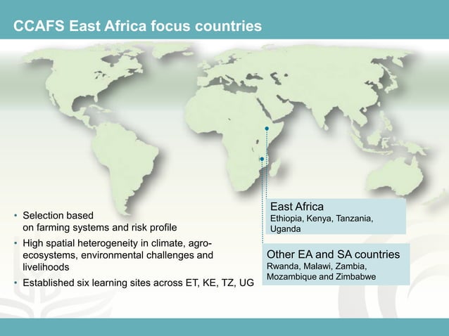 CCAFS EA Presentation for MOT training in ILRI Addis Ababa, Ethiopia. | PPT
