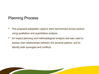National Adaptation Plans (NAPs) - Opportunities for cross-sector ...