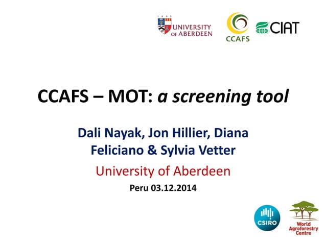 Ccafs mot english | PPT